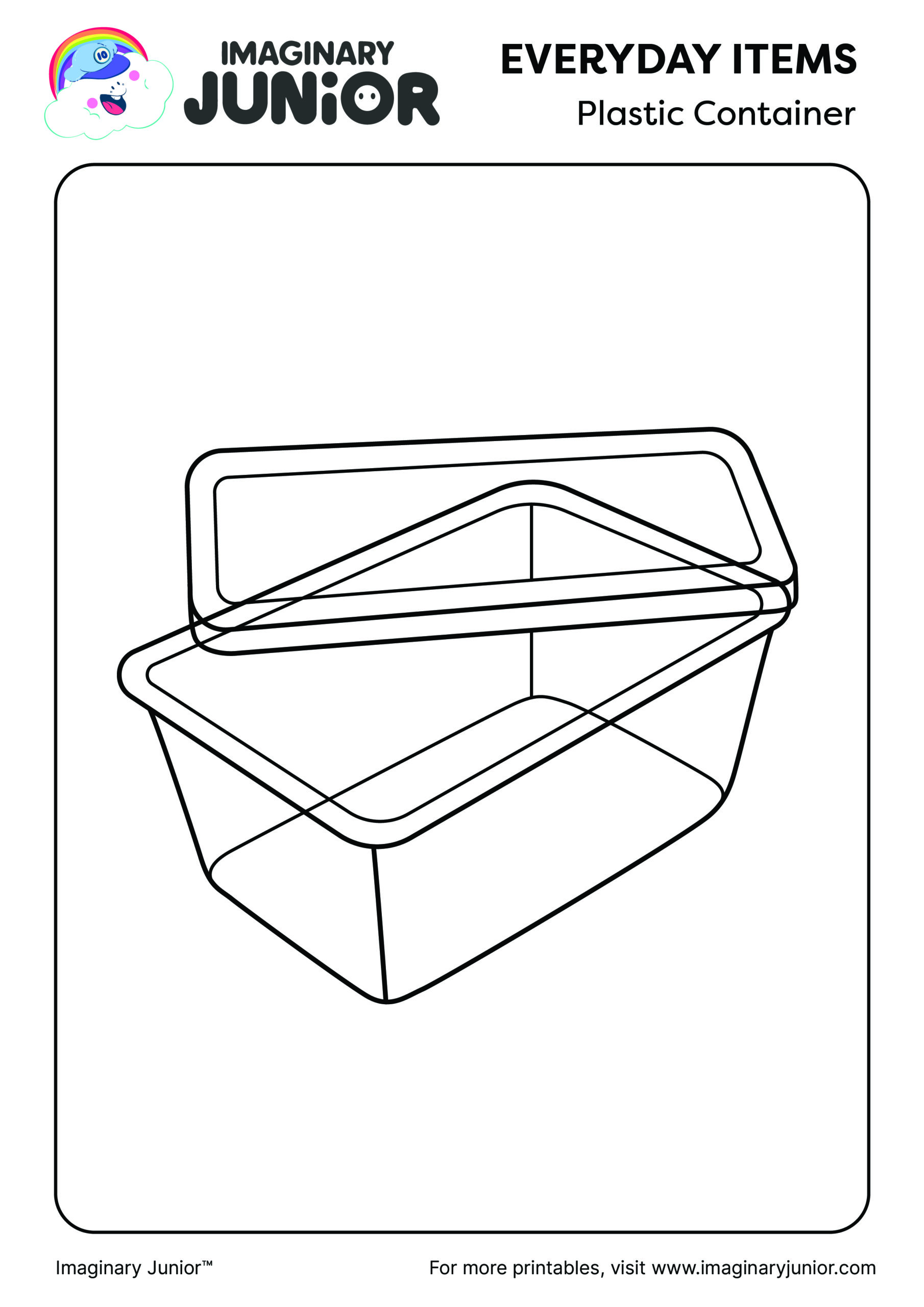 Plastic Container Printables & Coloring Pages (2023 Edition ...