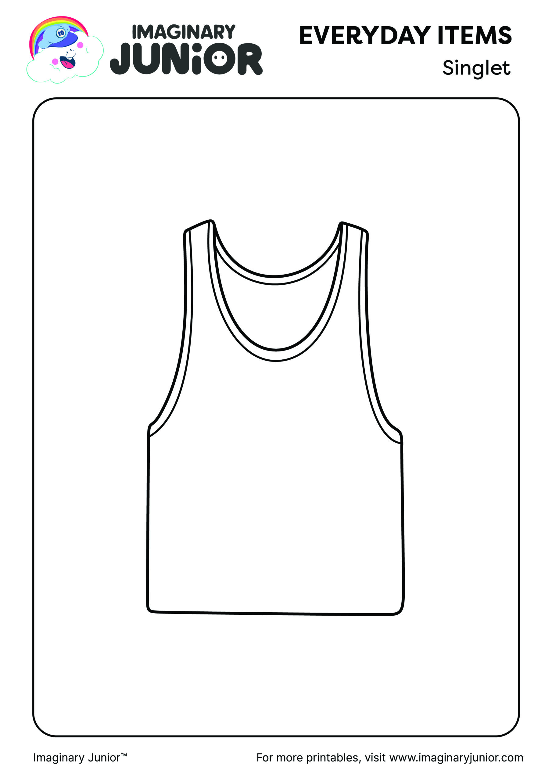 Singlet Printables & Coloring Pages (2023 Edition) - Imaginary Junior