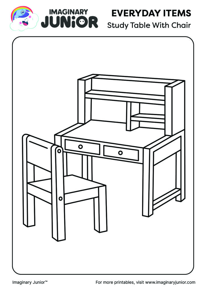 Study Table With Chair - Imaginary Junior
