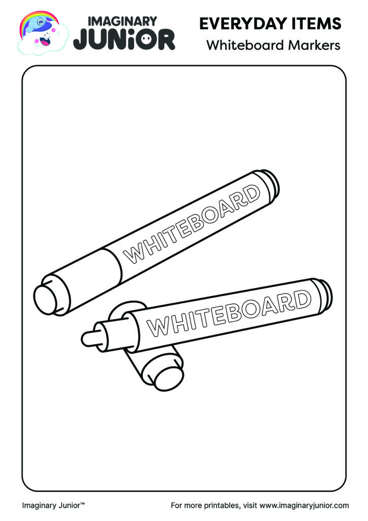 Whiteboard Markers Printables & Coloring Pages (2023 Edition ...