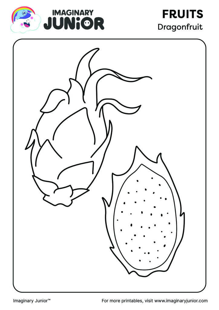Dragonfruit Printables & Coloring Pages (2026 Edition) - Imaginary Junior