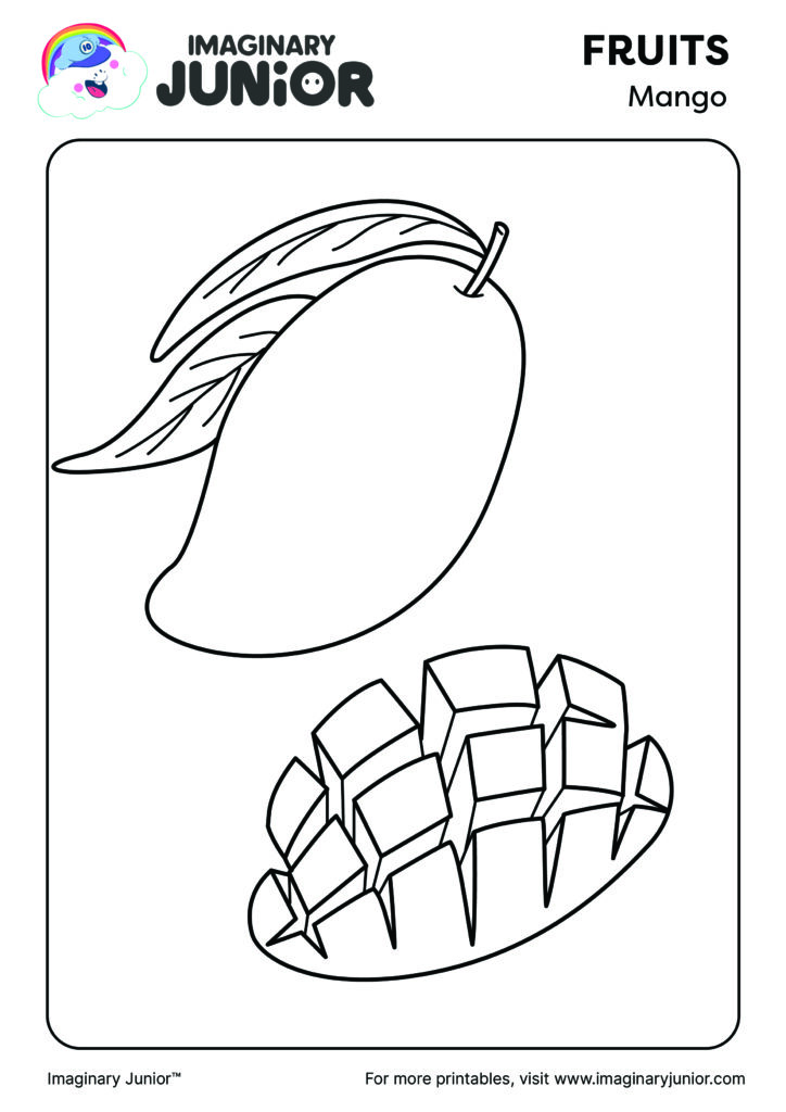 Mango Printables & Coloring Pages (2025 Edition) - Imaginary Junior