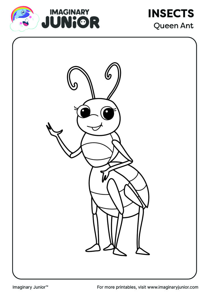 Queen Ant Printables & Coloring Pages (2025 Edition) - Imaginary Junior