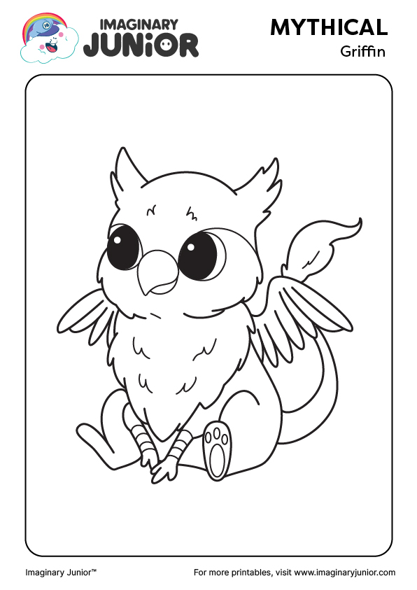 Griffin Printables & Coloring Pages (2023 Edition) - Imaginary Junior