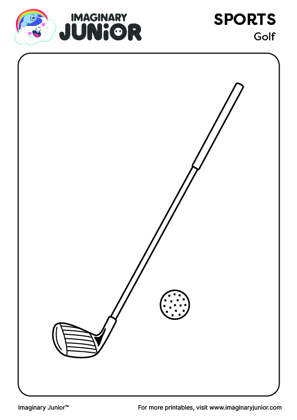 Golf Printables & Coloring Pages (2023 Edition) - Imaginary Junior