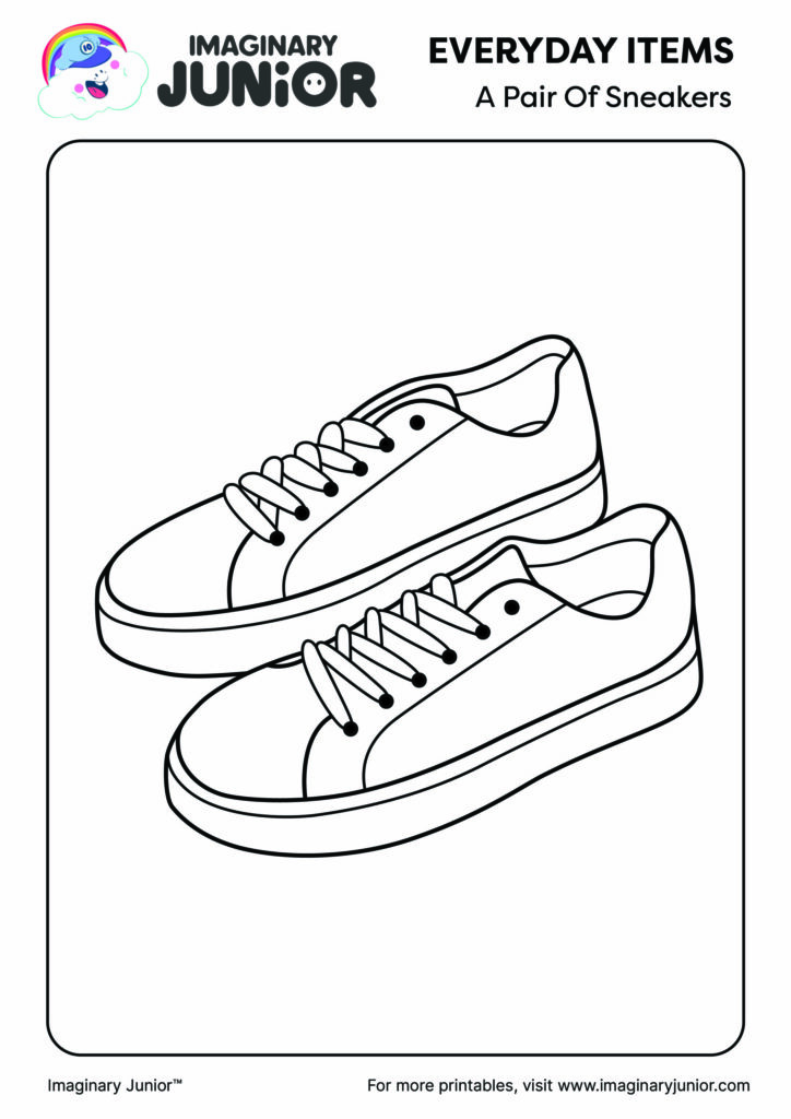 A Pair Of Sneakers Printables & Coloring Pages (2025 Edition ...