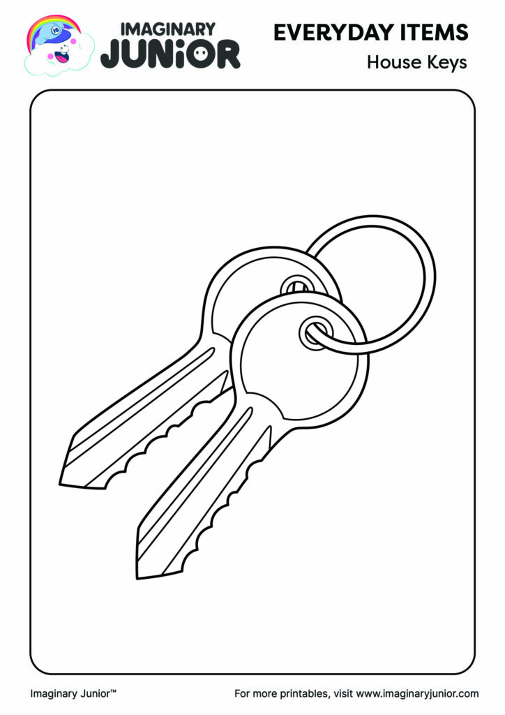 House Keys Printables & Coloring Pages (2026 Edition) - Imaginary Junior