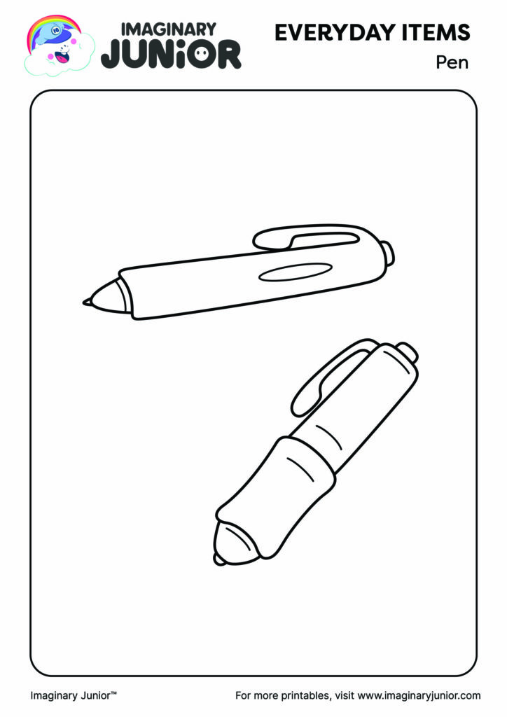 Pen Printables & Coloring Pages (2025 Edition) - Imaginary Junior