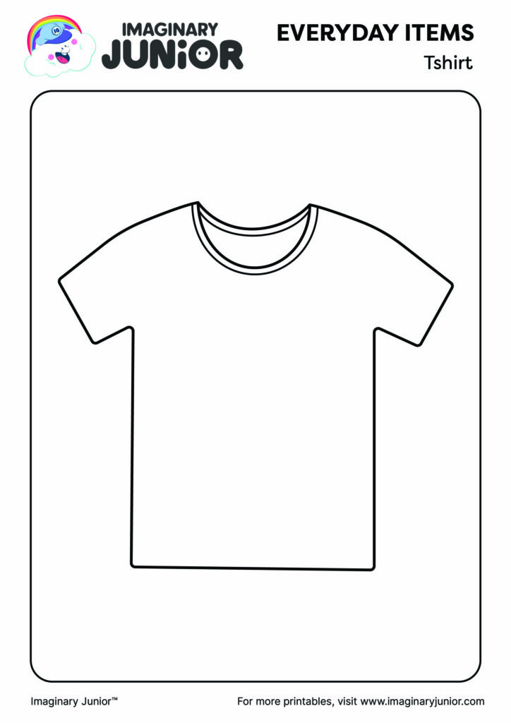 T-shirt Printables & Coloring Pages (2026 Edition) - Imaginary Junior