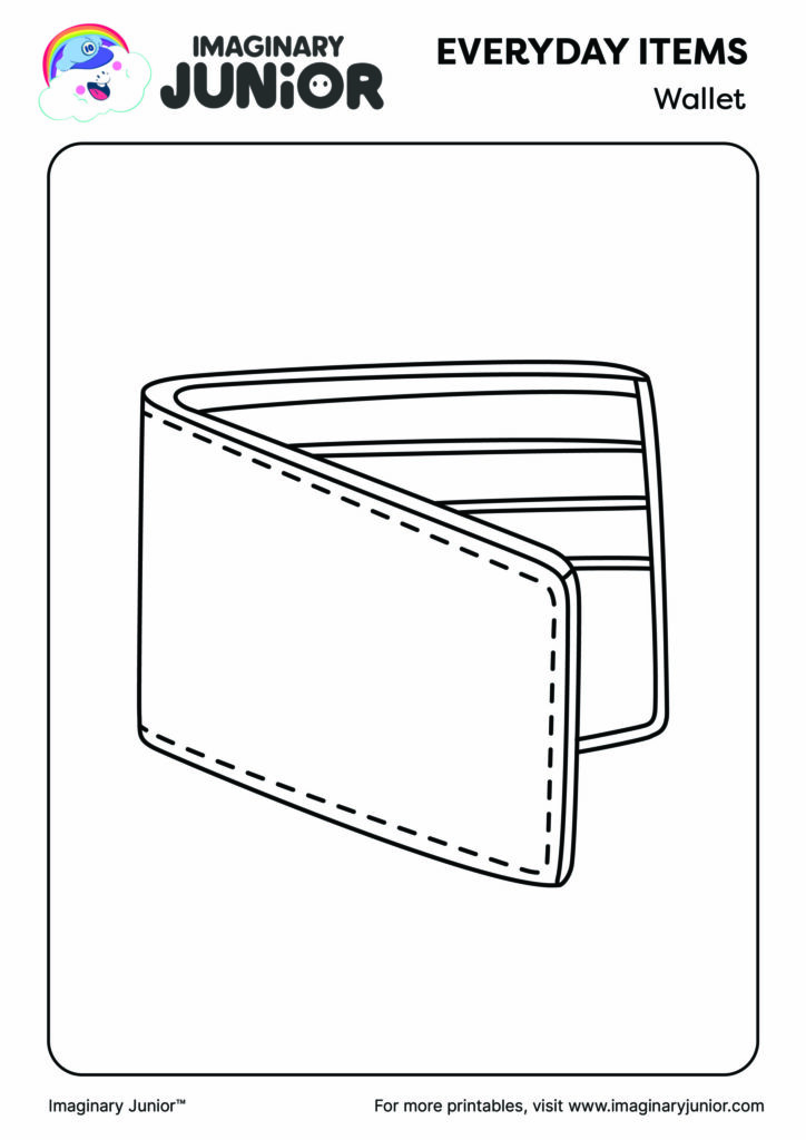 Wallet Printables & Coloring Pages (2024 Edition) - Imaginary Junior